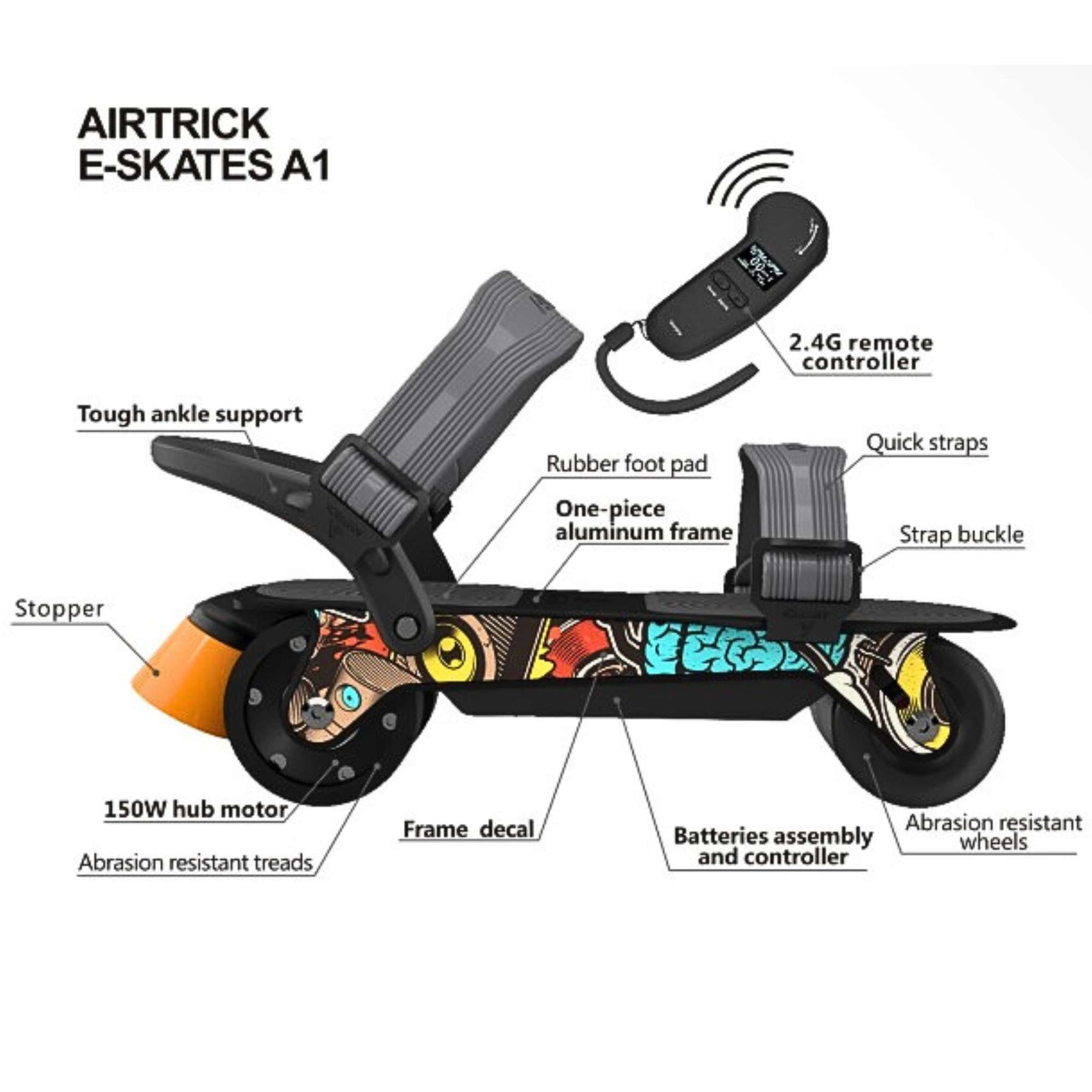 Airtrick Electric Skates | Motorized rollerblades